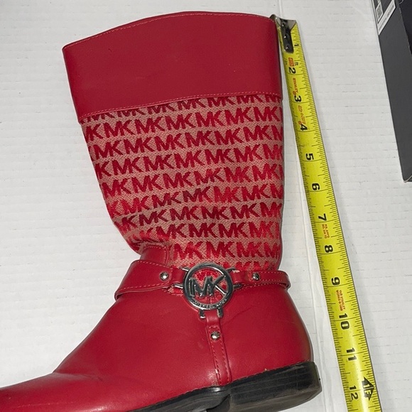 MICHAEL Michael Kors | Shoes | Michael Kors Red Emma Rider 2 Logo Boot ...